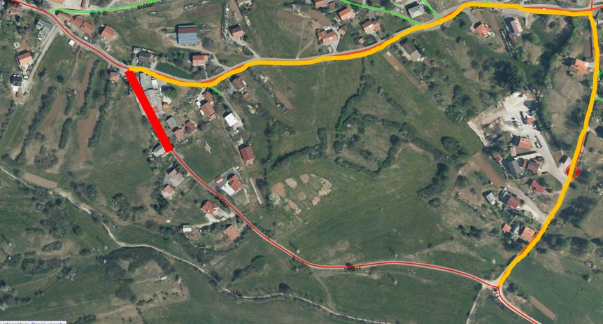 Zapora ceste LC 315011 Nova Sušica – Dolnja Košana 16. januarja do 28 ...