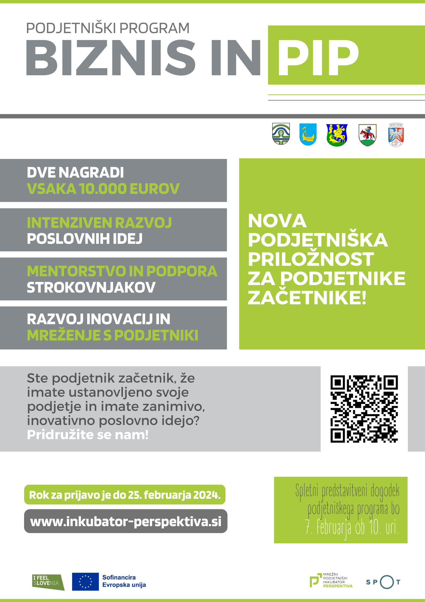 Poziv za vključitev v podjetniški program Biznis in PIP 2024 - pivka.si